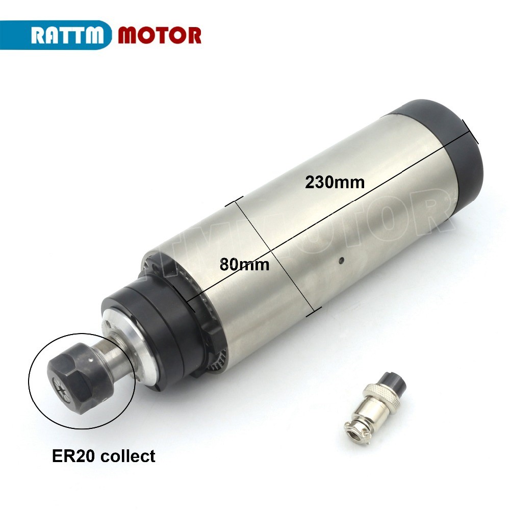 new C Kit 2.2KW Air cooled spindle motor ER20 220V & HuanYang inverter ...