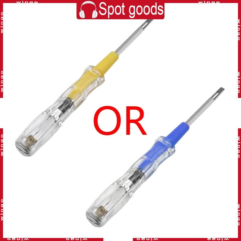 WIN Dual-purpose Cross-head Flat-blade Screwdriver Volt Detector Pen ...