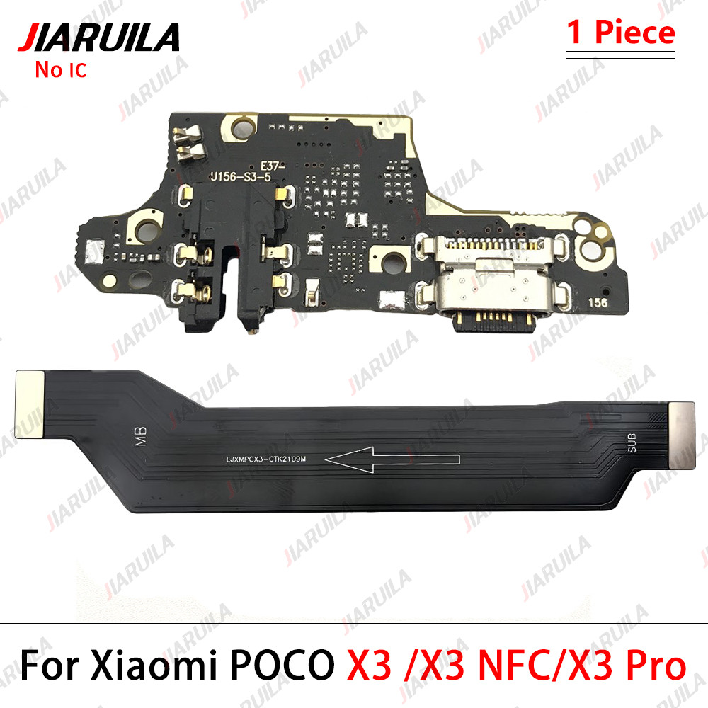 USB Charging Dock Port Flex For Poco X3 NFC Pro Mainboard Flex power ...