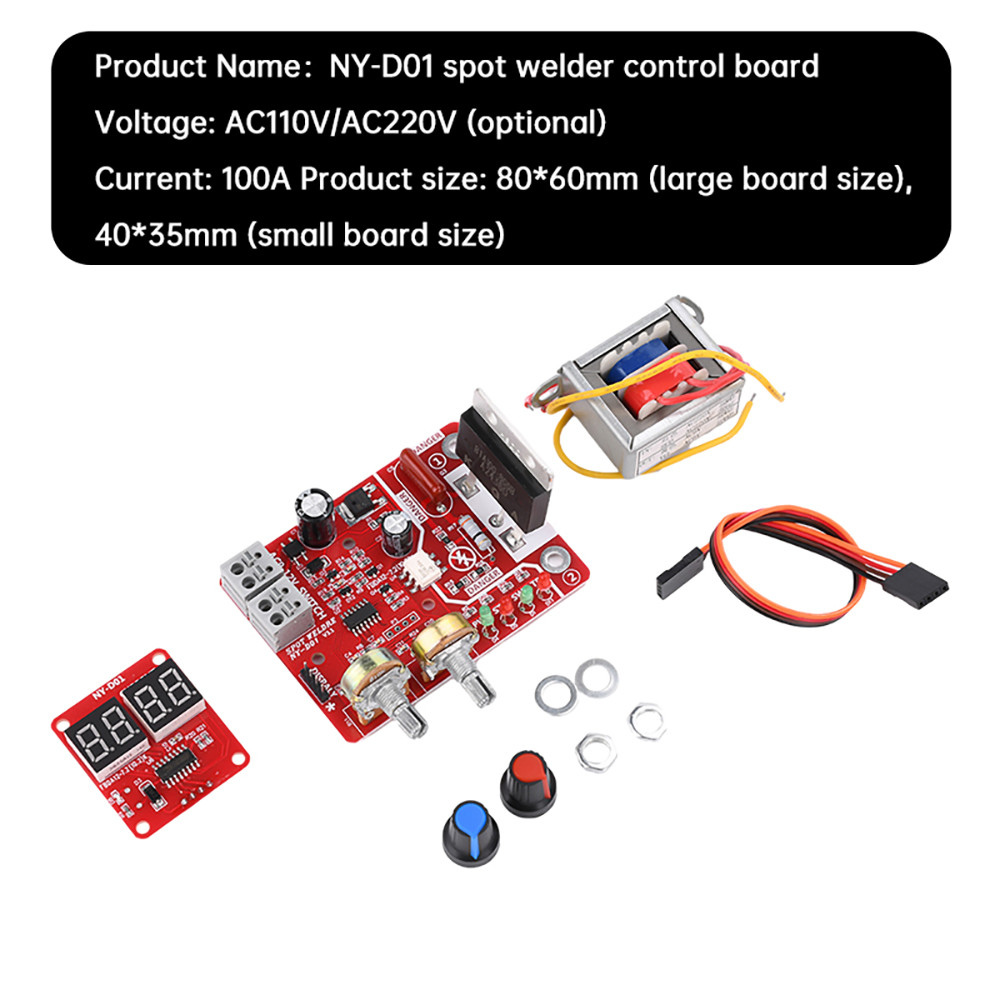 Pcbfun NY-D01 Single Pulse Spot Welding Machine Time and Current ...
