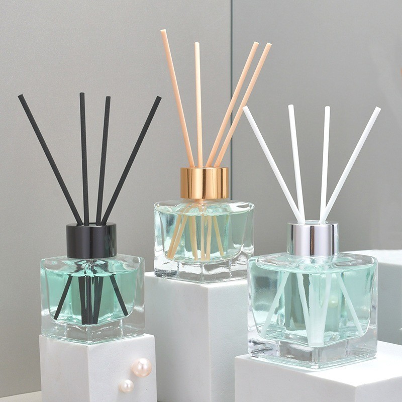 50ML Reed Diffuser Bottle Empty Fragrance Glass Refillable Silver Gold ...