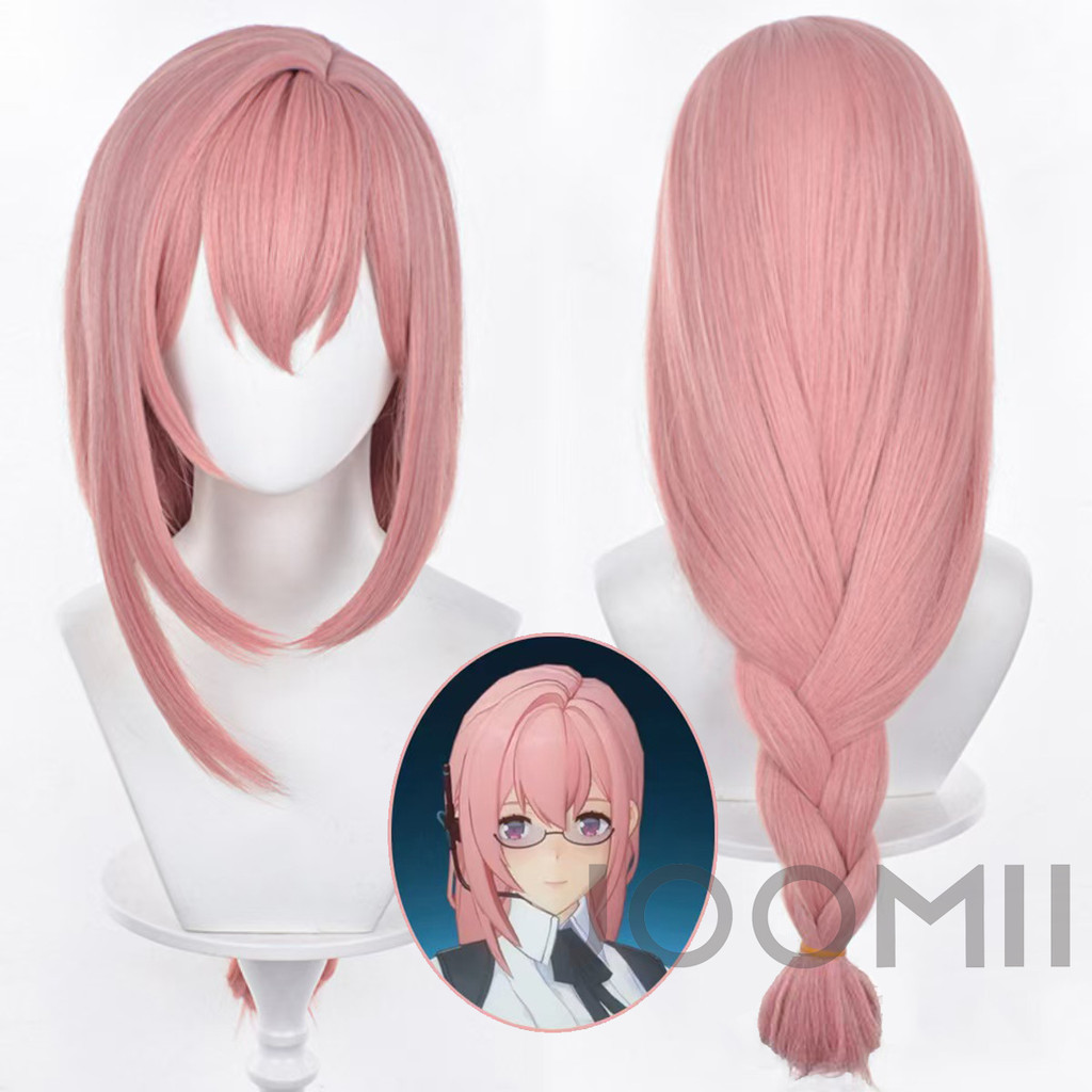 Anime Zenless Zone Zero Tsukishiro Yanagi Cosplay Wig 65cm Long Pink ...