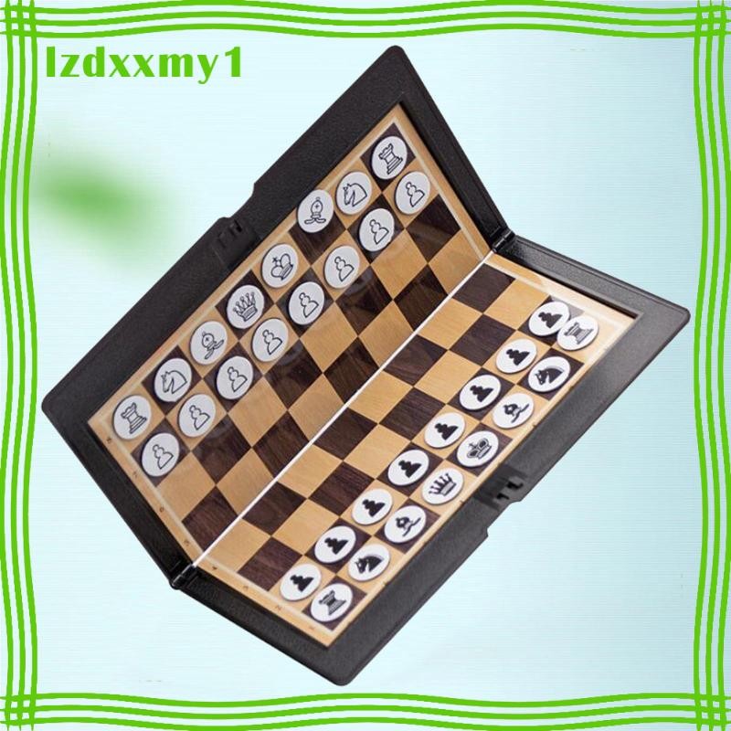 [ Folding Chessboard Wallet Chess Set Portable Travel Family Party ...