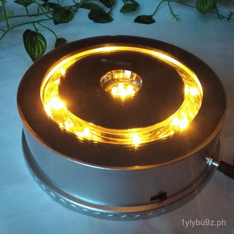 led Light Turntable White Light Emitting Base Jewelry Rotating Show ...