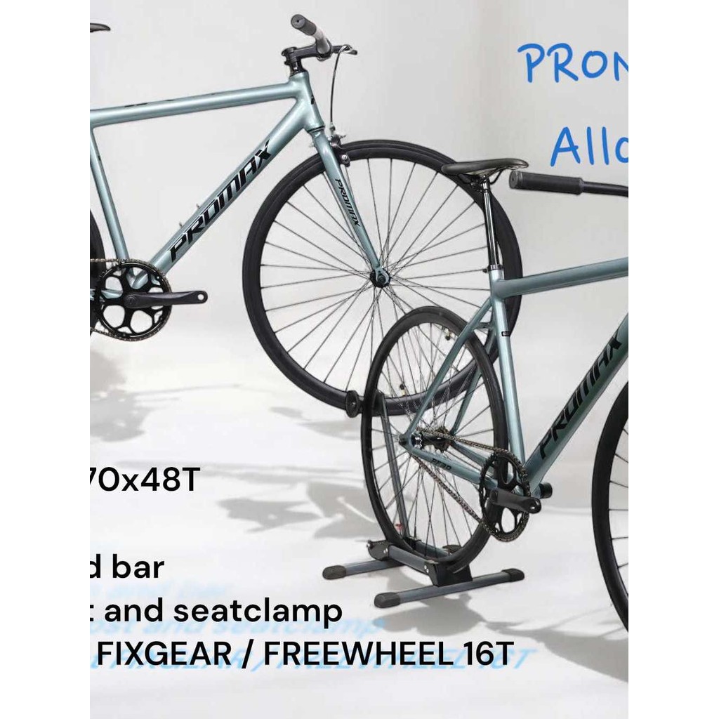 PROMAX FIXIE BIKE PF30 ALLOY FRAME AND PARTS, WITH RISER BAR | Shopee ...