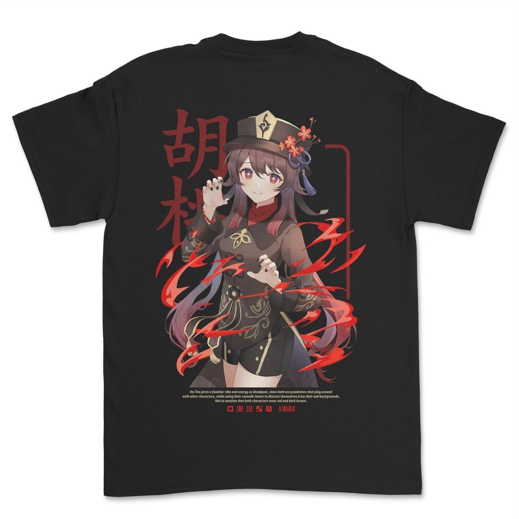 Genshin Impact Hu Tao Pyro Character Game T-shirt | Shopee Philippines