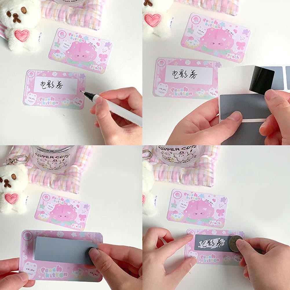 DIY Christmas & New Year Scratch Cards Lucky Reward & Redemption Cards ...
