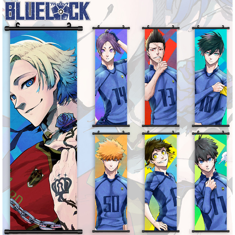 Anime Game Blue Lock Exquisite Scroll Painting HD Poster Decoration ...