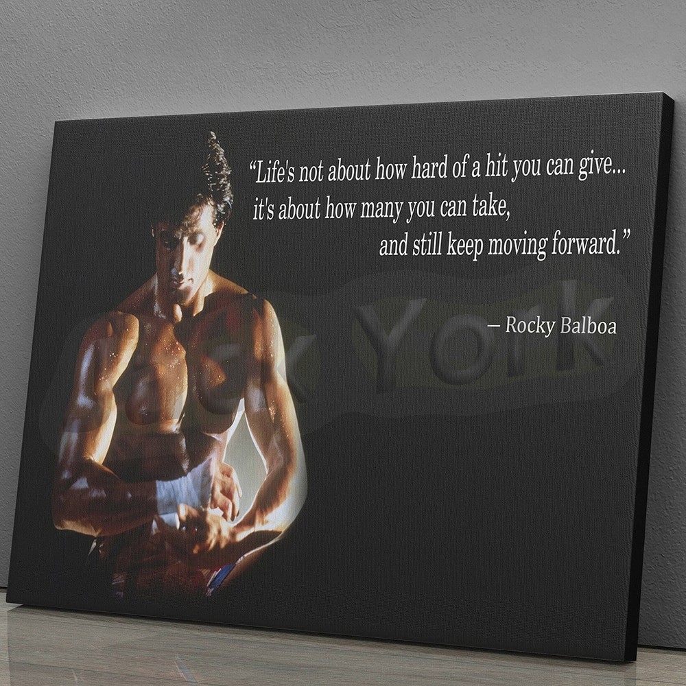 Popular Poster Rocky Balboa Motivational Quote Poster Unique Design ...
