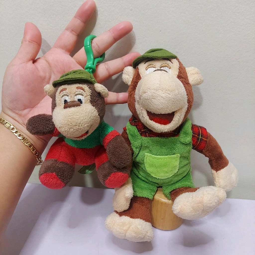 Greedy The Gorilla Plush Toy with Freebies Monkey Bag Charm 11cm ...