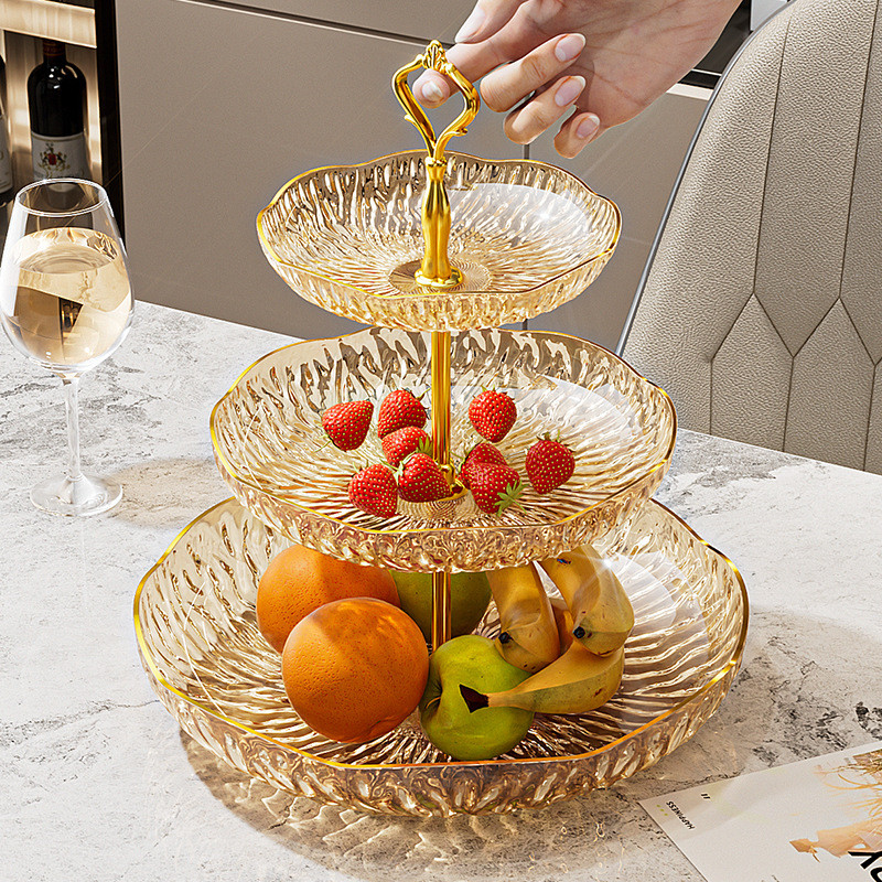 Multi-Layer Fruit Plate Living Room Home Candy Plate Tea Table Fruit ...
