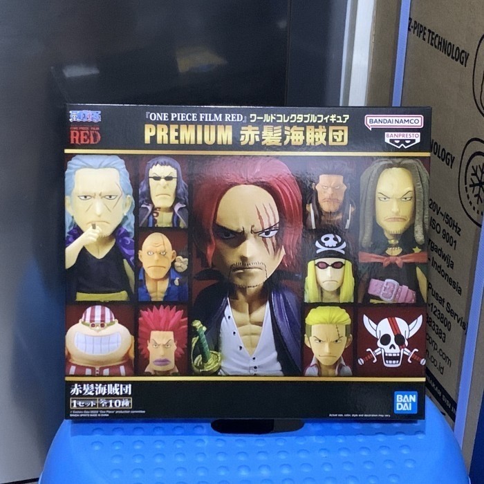 Banpresto Luffy One Piece Shanks Film Red WCF Premium Crew Red Hair ...