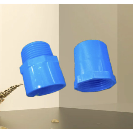 MALE FEMALE ADAPTOR BLUE PVC ADAPTER PER PIECE | Shopee Philippines