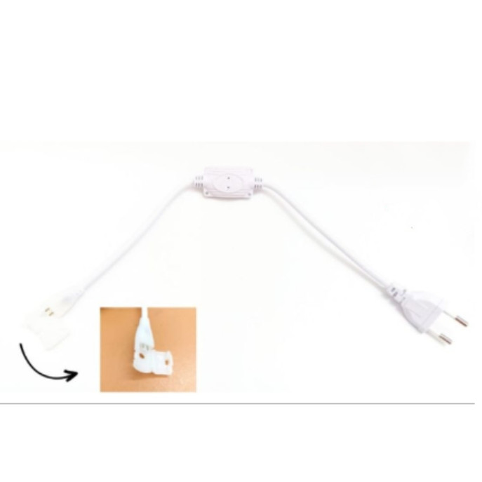 5050 220V LIGHT STRIPS SOCKET WATERPROOF HOSE STRIP LIGHT ADAPTER ...