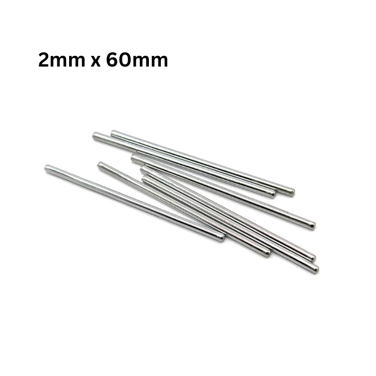 2mm Diameter Metal Shaft Rod Axle 2mm x 60mm DIY STEM Project School ...