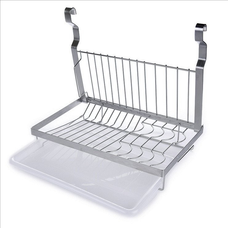 Stainless Steel Wall-Mounted Dish Rack Drainer Storage Rack Integrated ...