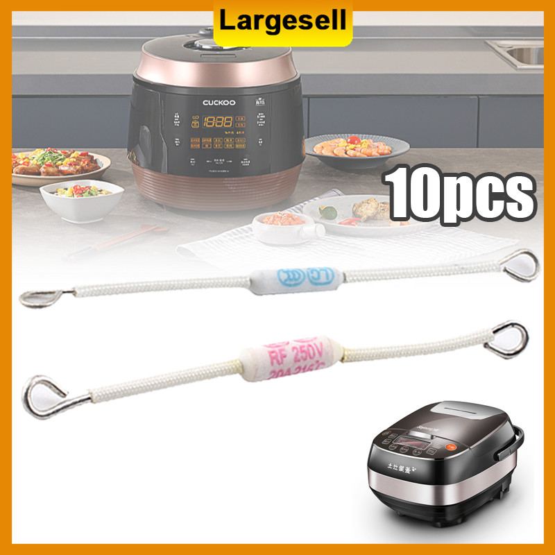 10Pcs RF Thermal Fuse Ceramic Temperature Fuse for Rice Cooker 250V 10A ...