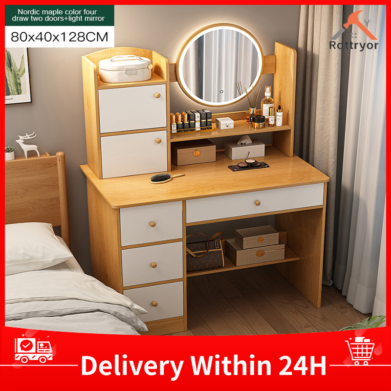 Vanity Table With LED Light Dressing Table Dressing Make up Table Desk ...