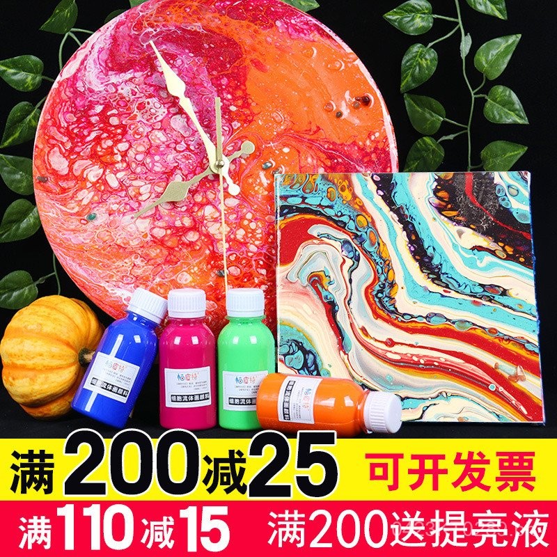 Liquid Fluid Painting Fluid Painting Acrylic Set Papit Fluid Painting ...