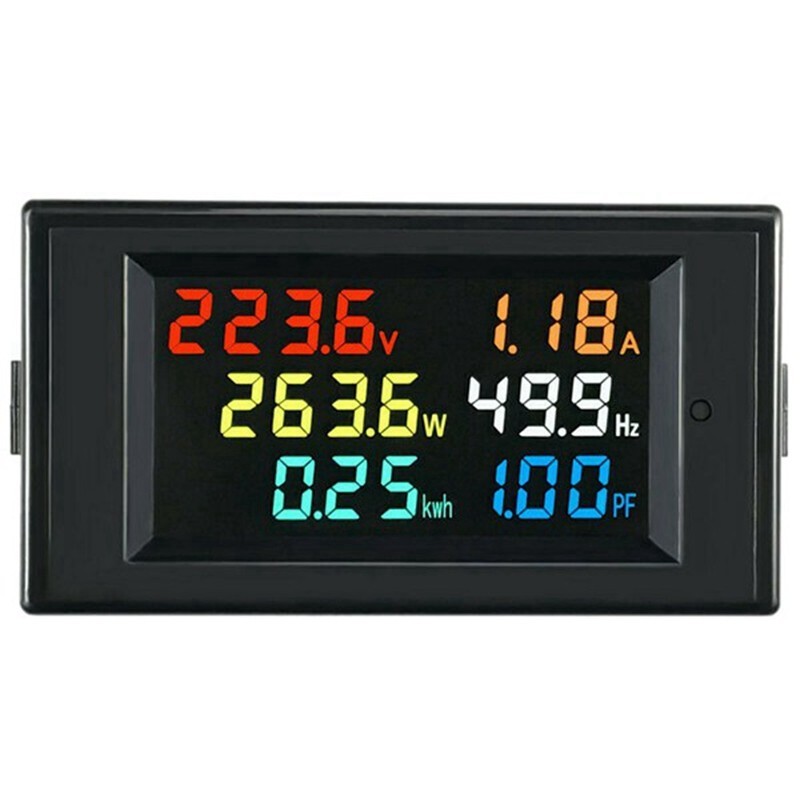 D69-2058 AC Digital Display Voltage Current Power Frequency Factor ...