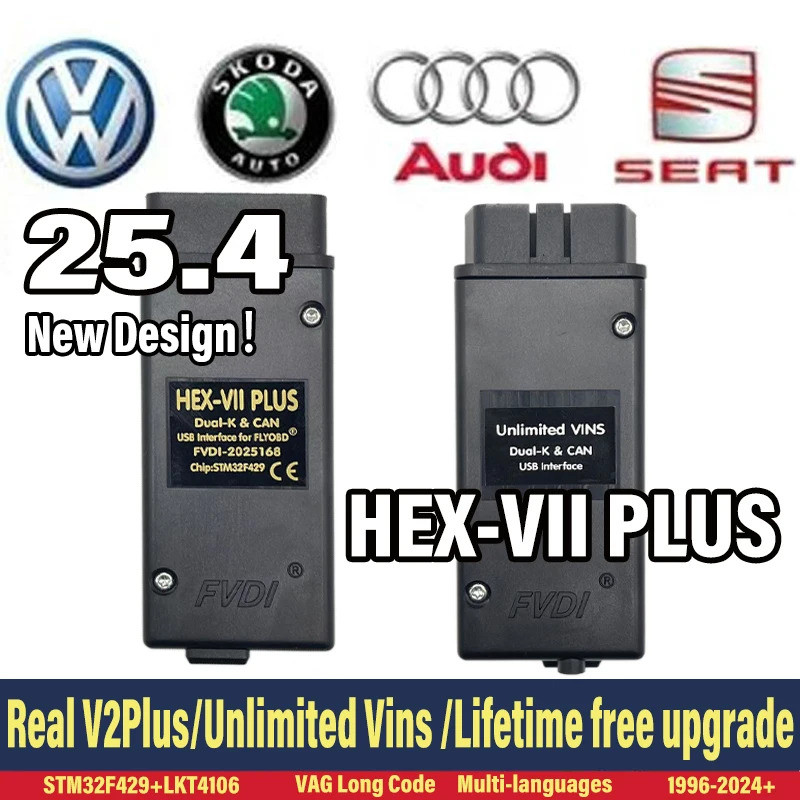 FLY-V2 PLUS Auto Scan com Diagnostic Tools VAG Coding COM HEX Real V2 ...