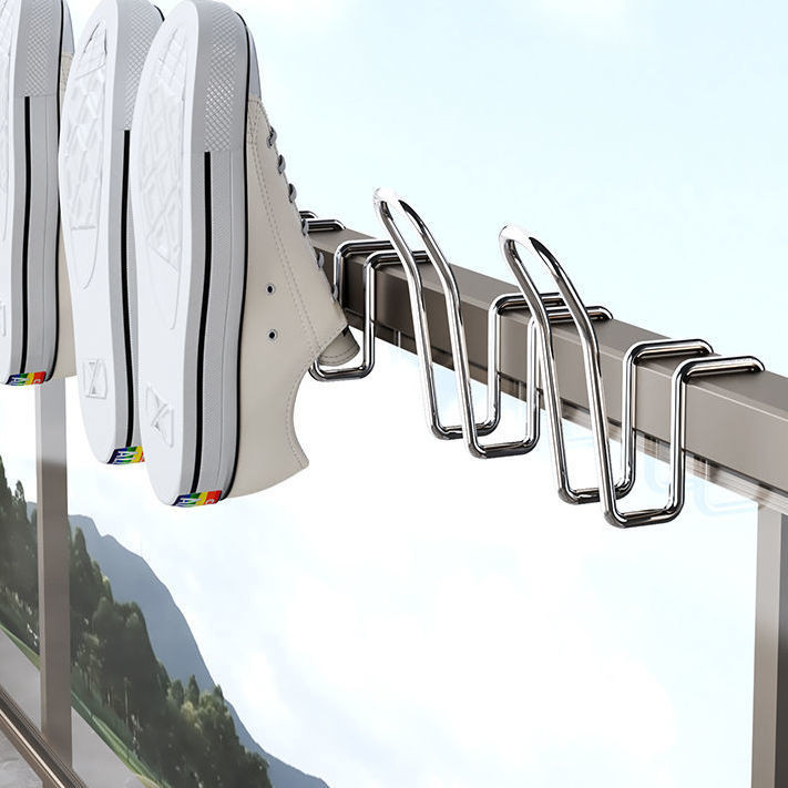 Balcony Shoe Drying Hook Railing Window Outside Shoe Drying Rack Window ...