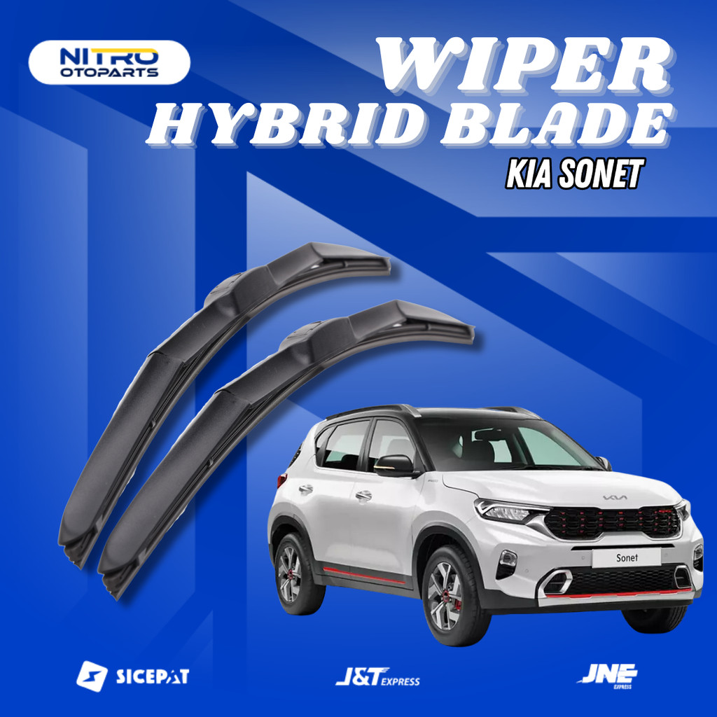 Kia Sonet Hybrid Blade Wiper Hybrid Model 1 Set (Right and Left ...