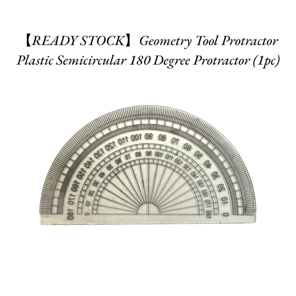 Geometry Tool Protractor Plastic Semicircular 180 Degree Protractor ...