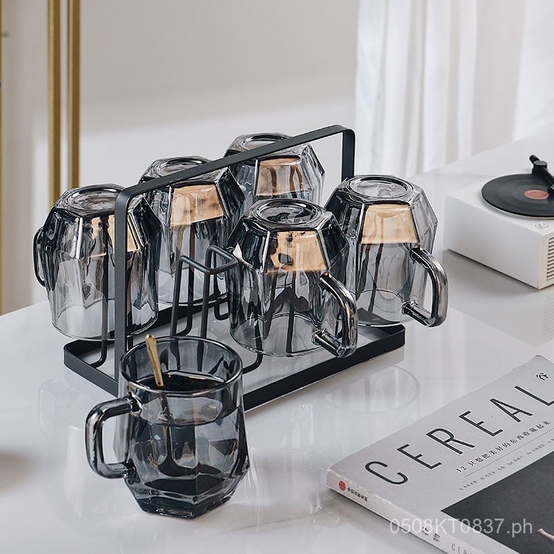 Set of High Temperature Resistant Tea Cups with Handles, Water Cups for ...