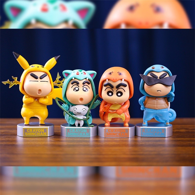 Best Sellers13CM Pokemon PVC Anime Figure Kawaii Crayon Shin-chan ...