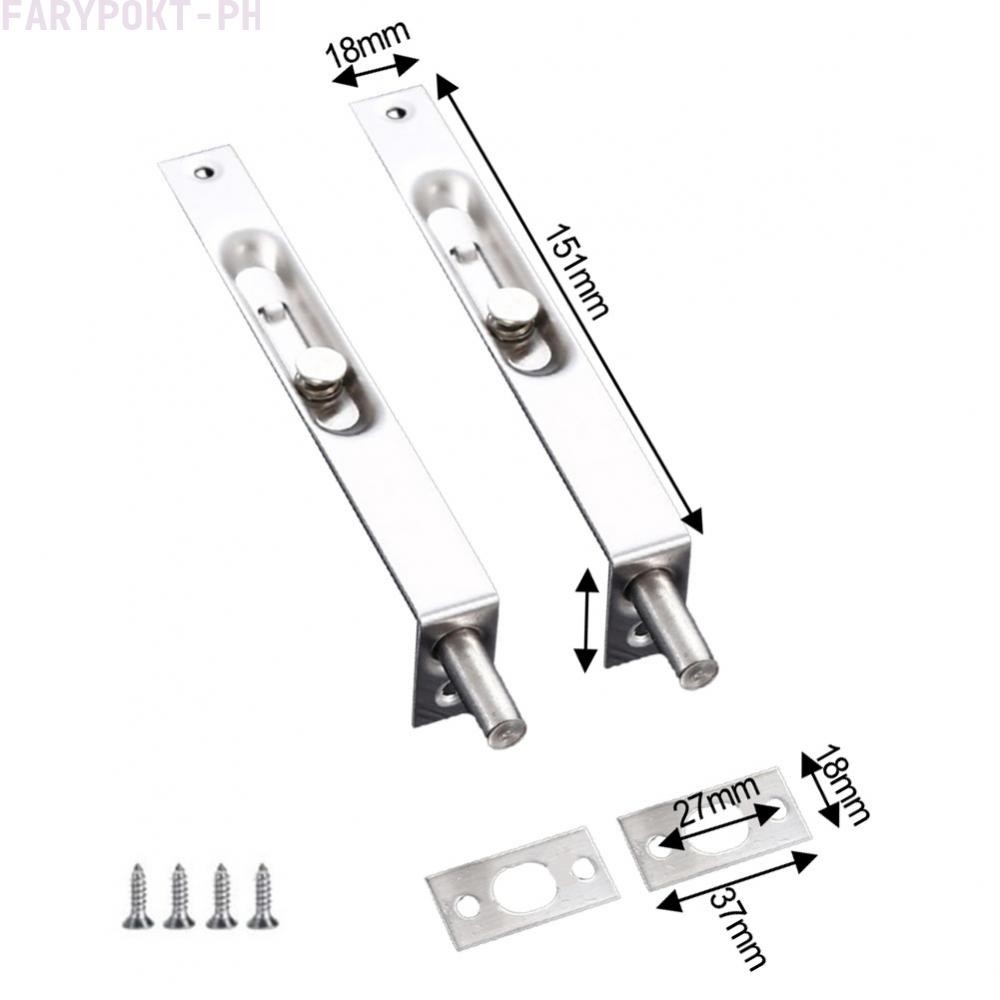 Door Flush Bolt Tower Window Catch Lock 6 Inch Anti Theft Door Bolt ...