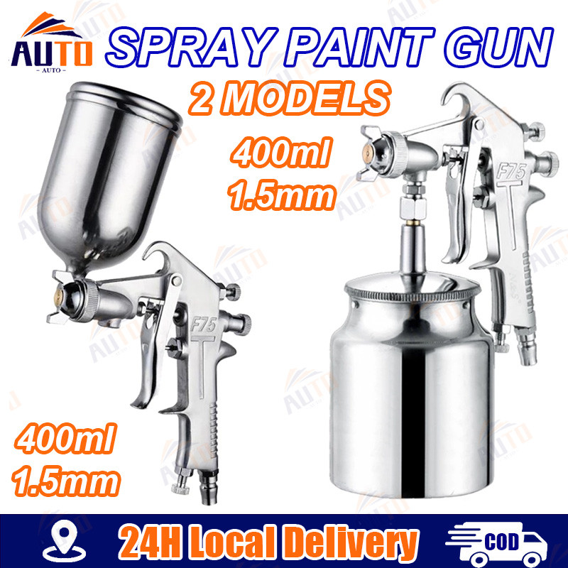 F75 400ml 1.5mm Pneumatic Spray Gun for Cars/Furniture Paint Tool Paint ...