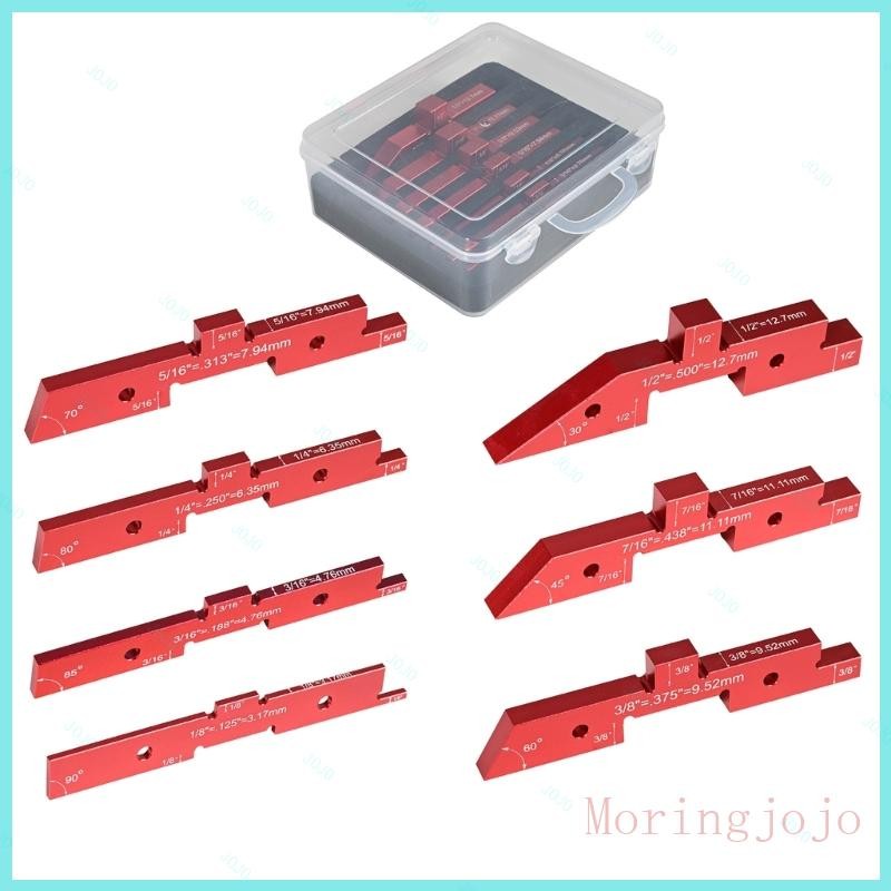 JoJo 7Pcs Router Table Setup Bar Setup Blocks Height Gauge Set Angled ...