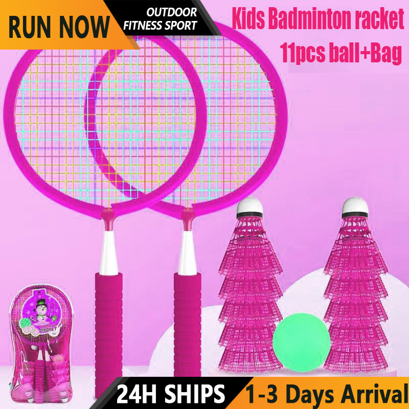 2in1 Tennis Badminton Racket Shuttlecock 2-12 Year-old Kids Racket ...