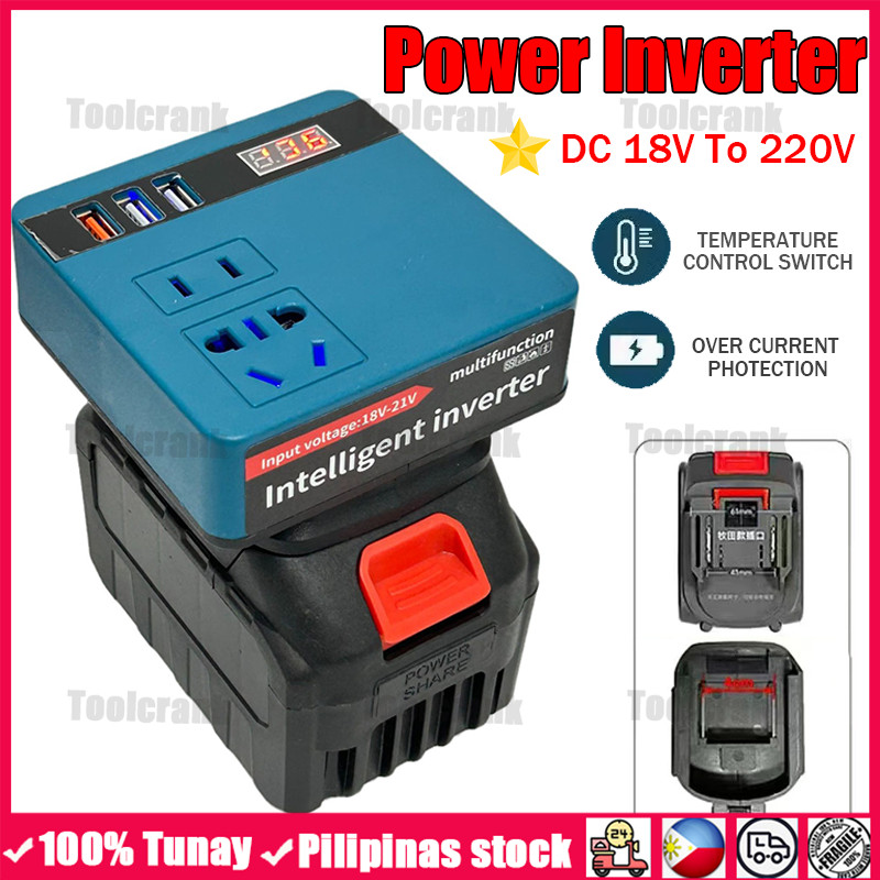 Cordless 120W Power Inverter DC 18V To 220V for Home Application ...