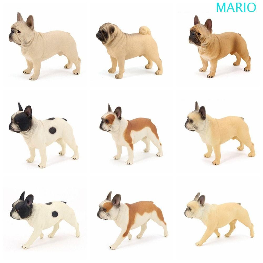 MARIO Bulldog Figurine, Realistic Farm Dog Dog Animal Model, Puppy Pet ...
