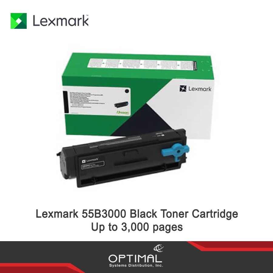 Lexmark 55B3000 Black Toner Cartridge - Up to 3,000 pages | Shopee ...