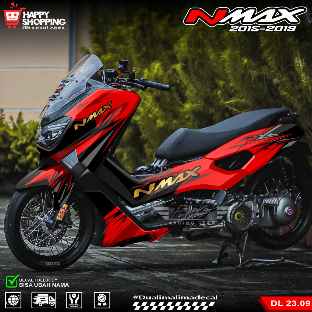 Decal Sticker Yamaha Nmax Old 2016 2017 2018 2019 Full Body Full Block ...