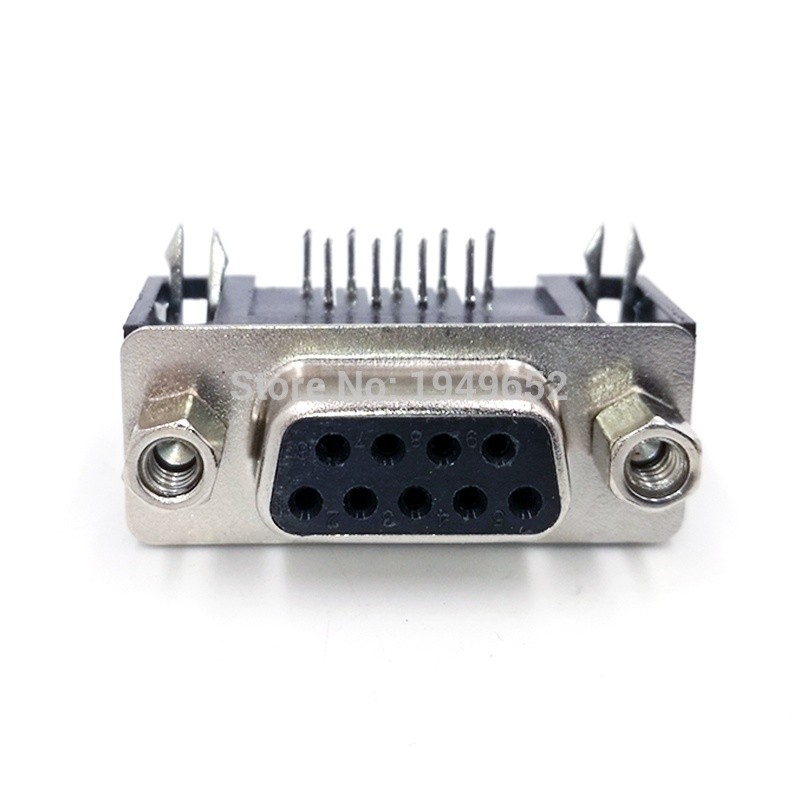 NEW DB9 PCB Angle 90 connector data cable connector plug 9pin port ...