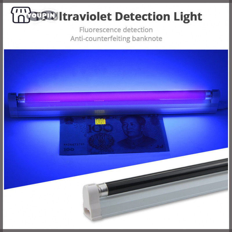 8W LED Ultraviolet Lamp Bulb UV Glow Black Light Bar 6W T5 Tube ...