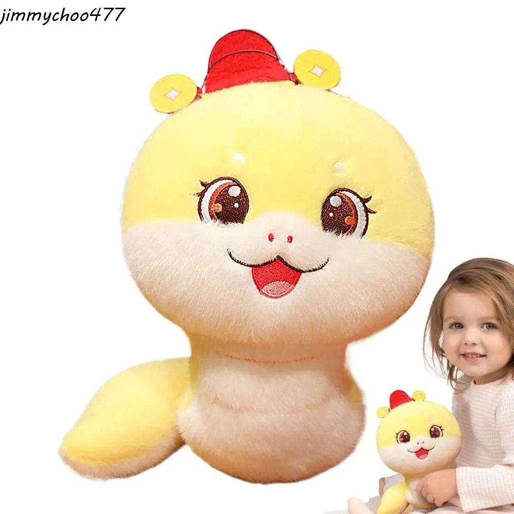 JIMMYCHOO Chinese Zodiac Snake Doll, Stuffed Doll Fluffy Snake Year ...