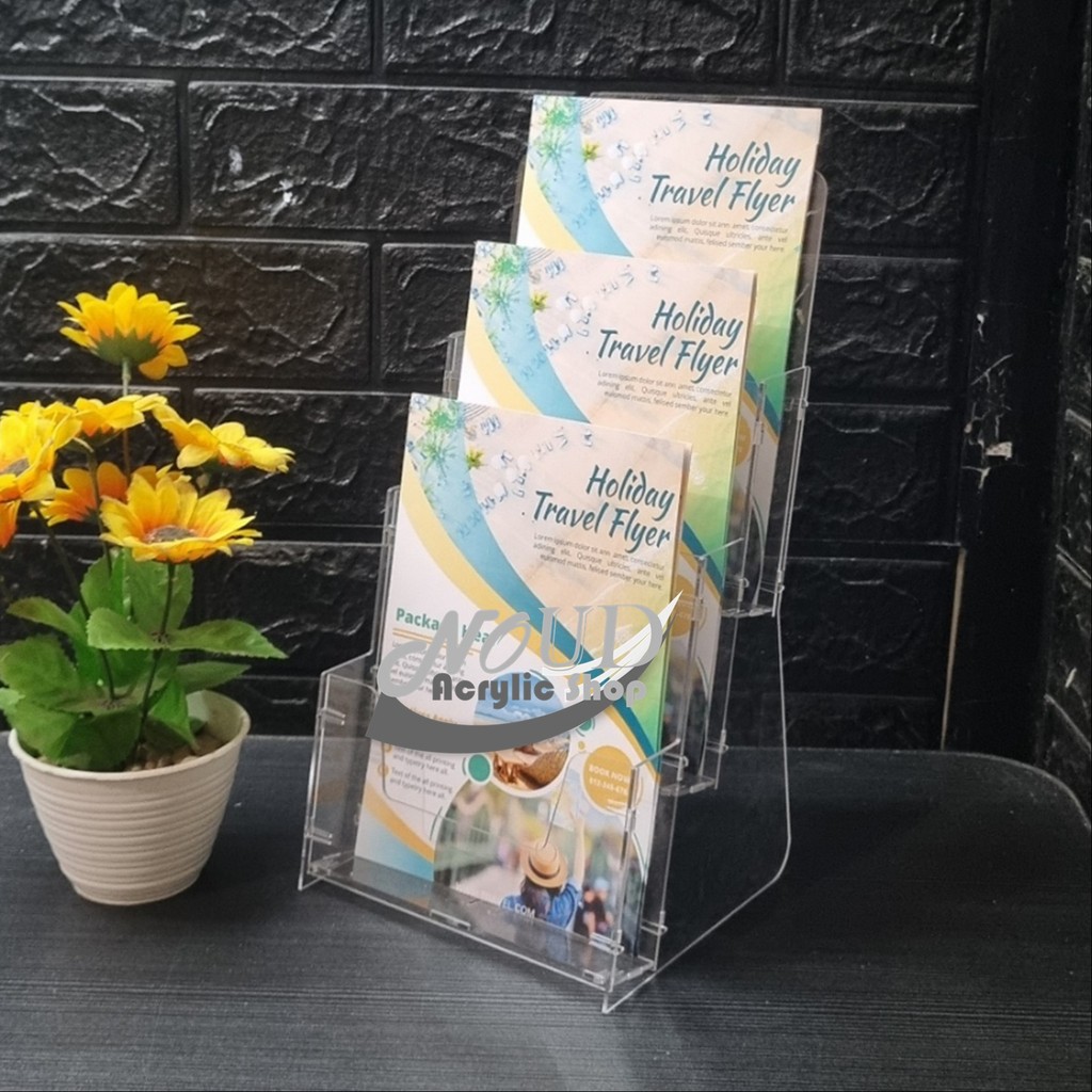 Acrylic Brochure Holder / Acrylic Brochure Display / Knock Down ...