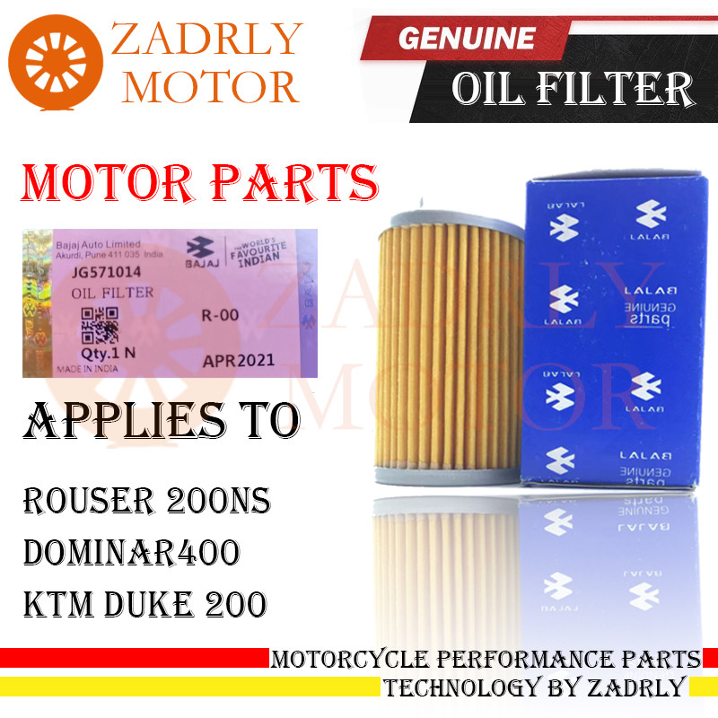 OIL FILTER JG571014 Rouser NS200 200NS RS200 Dominar 400 V1 UG KTM Duke ...