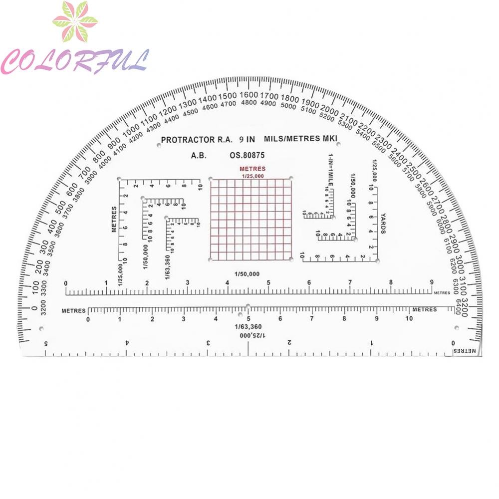 【COLORFUL】Coordinate Ruler for For reading Maps with 1 25000 Meter and ...