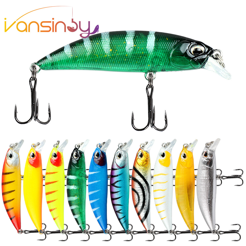 New Fishing Lure 7cm/8g Sinking Minnow Fishing Lure Fishing Gear Ghost Shrimp Water Long Throw ...