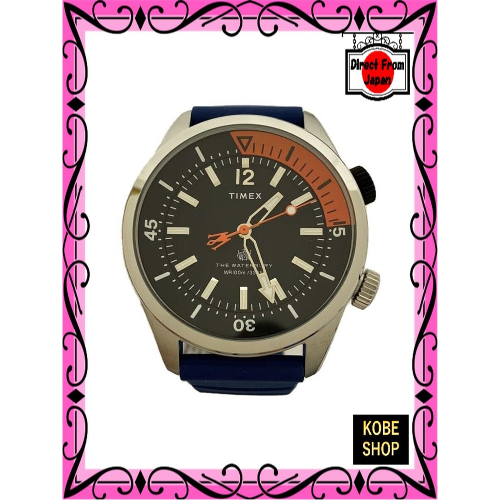 【Direct From Japan】 TIMEX Quartz Watch/Analog/Rubber/BLK/BLU/SS/TW2V73500 【Used item】 | Shopee ...