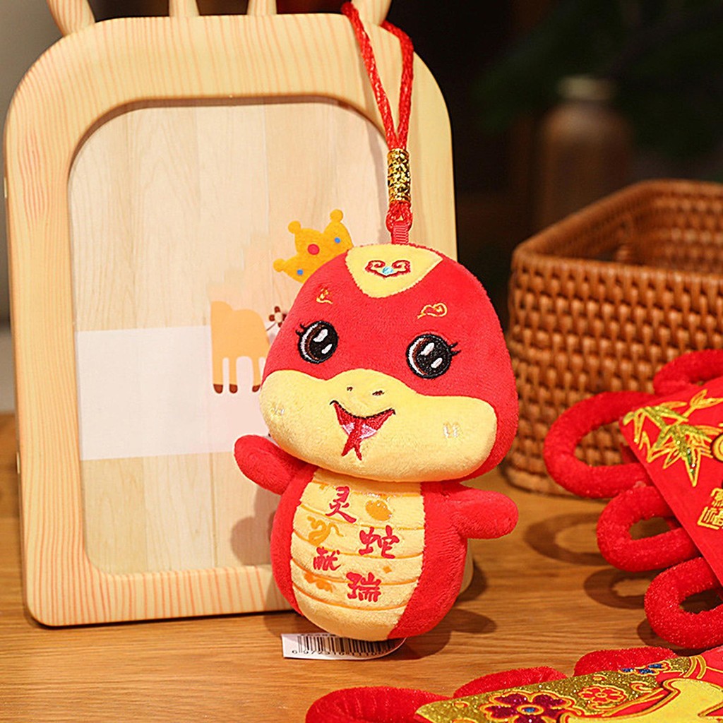 2025 Snake Mascot Plush Animal Doll Kawaii The Year Of The Zodiac Snake ...