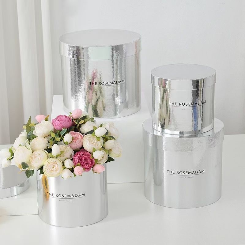 Silver Mirror Hug Bucket Set Two Little Monopoly Flower Box Flower Shop ...