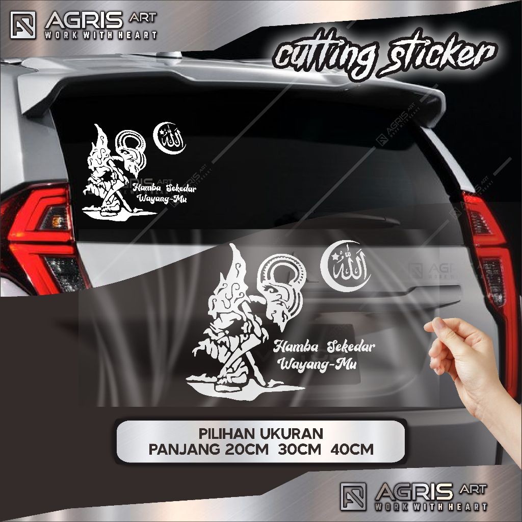 Hamba stickers are just your wayang cutting stickers, not anti-fade ...