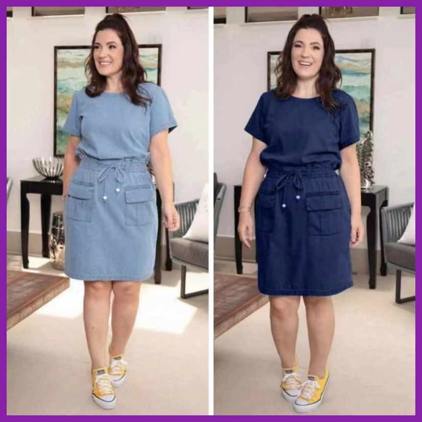 Plusc DT}for>SL}women>YX}formal>jZ}casual>nb}denim dress for woman ...